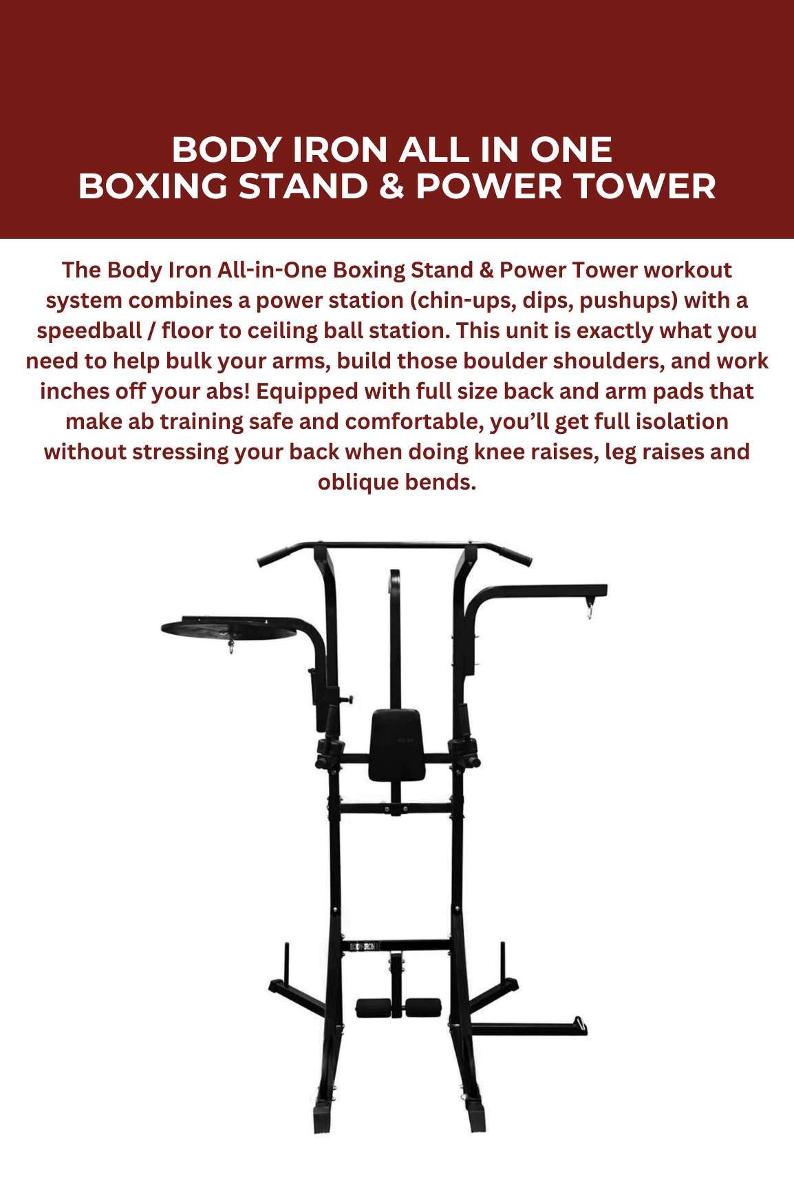 All-in-One Boxing Stand & Power Tower – Body Iron