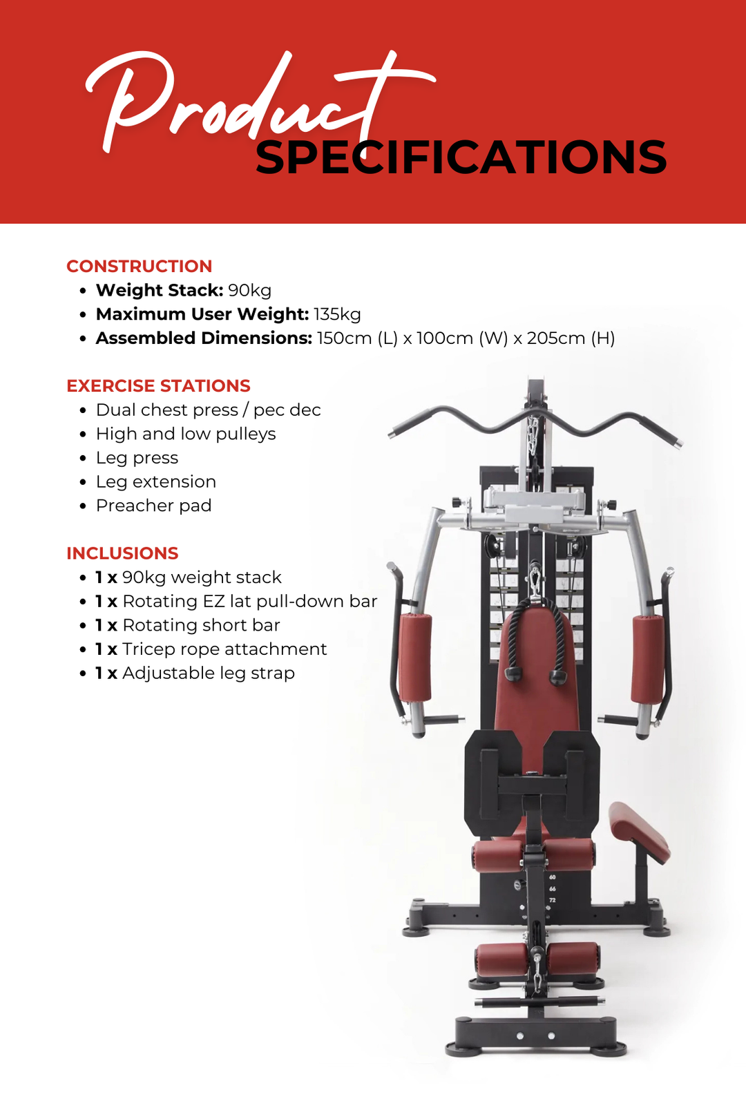 Body Iron Multi Station Home Gym |Body Iron Multi Station Home Gym With ...